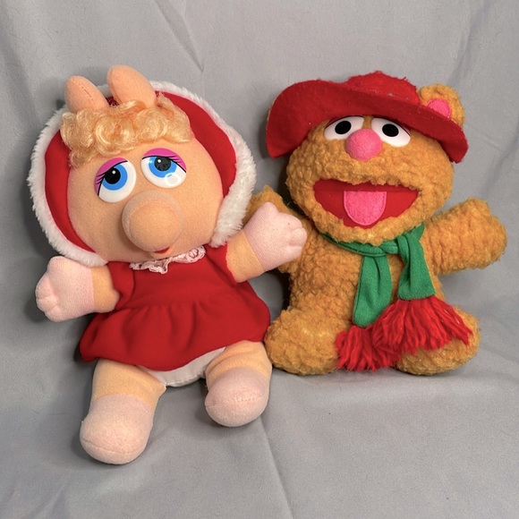 Jim Henson | Toys | Vintage Muppet Baby Christmas Miss Piggy And Fozzie ...